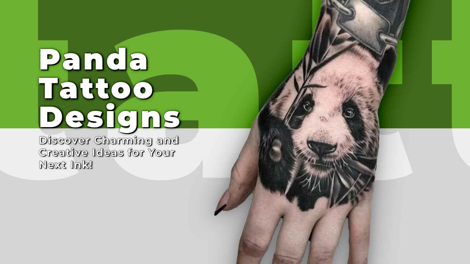 Panda Tattoo Designs: Discover Charming and Creative Ideas for Your ...